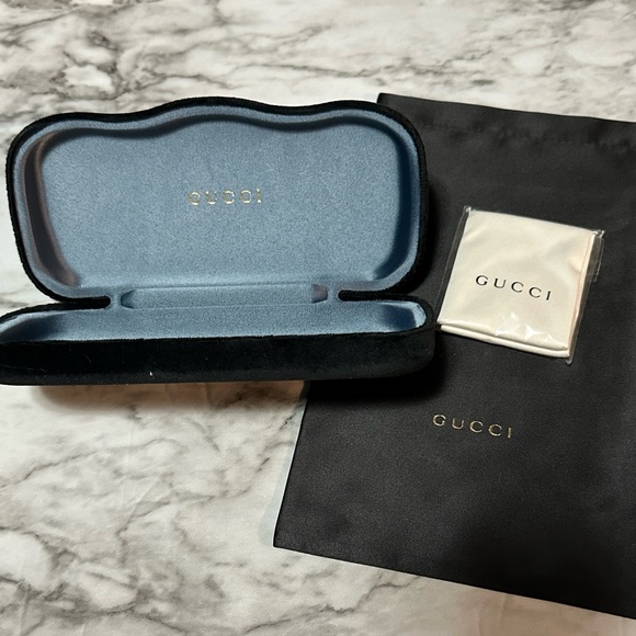 Gucci | Accessories | New Gucci Glasses Case Black Classic Suede | Poshmark